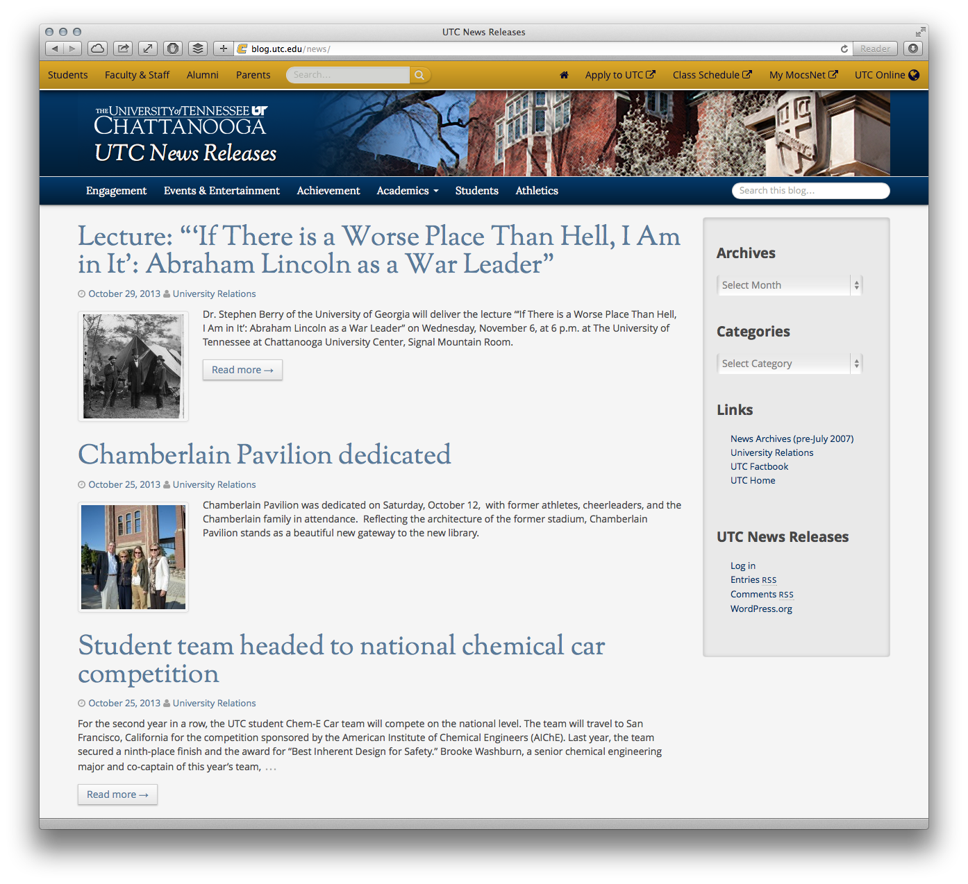 University of Tennessee at Chattanooga